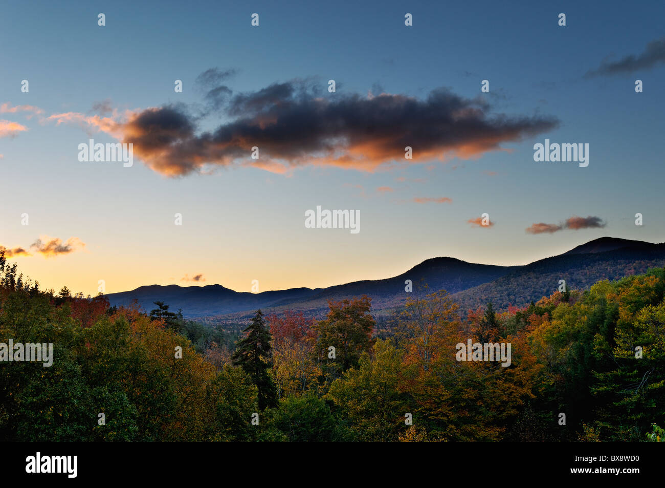 Autumn Sunrise off the Kancamagus Scenic Highway in the White Mountains ...
