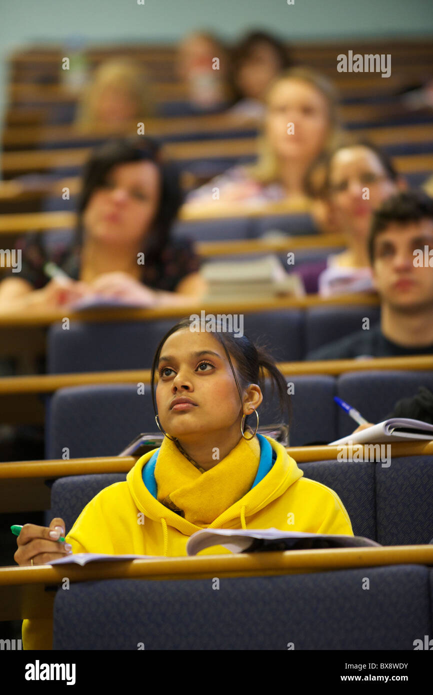 University students attend class Stock Photo - Alamy