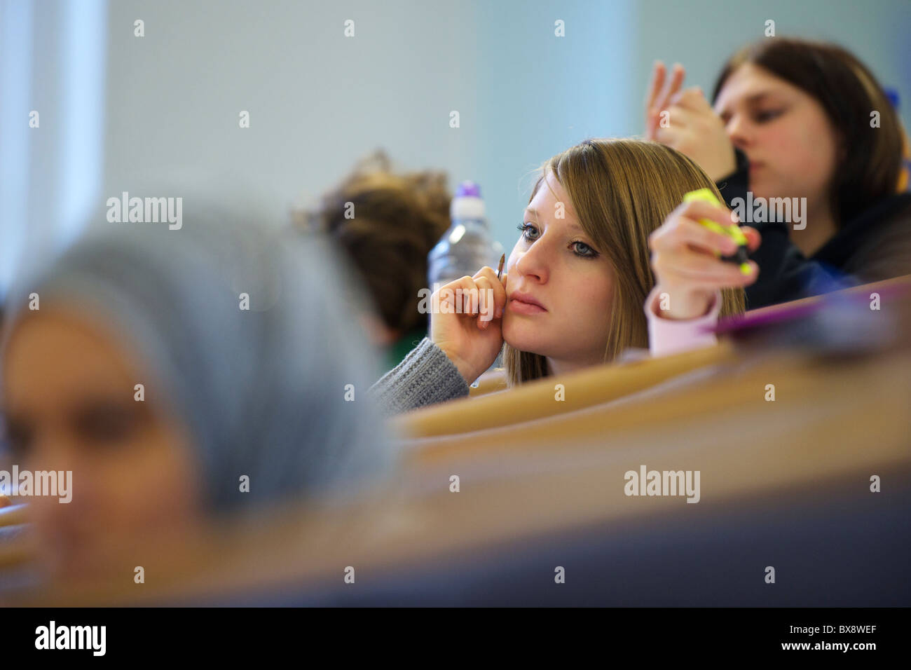 University students attend class Stock Photo - Alamy