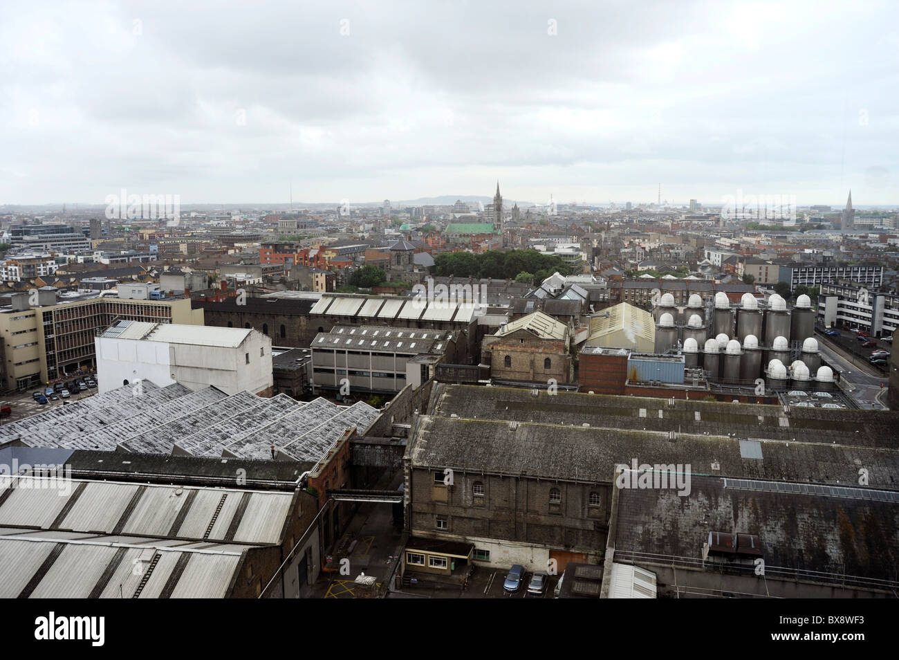 The factory view from the Gravity Bar,The Guinness Storehouse, Dublin ...