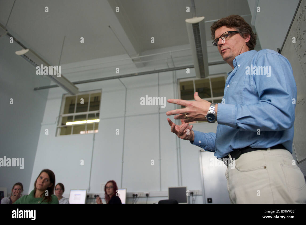 University students attend class Stock Photo - Alamy