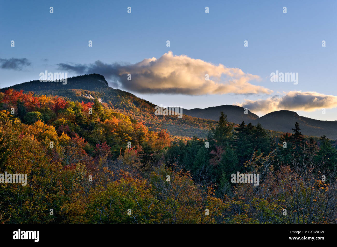Autumn Sunrise off the Kancamagus Scenic Highway in the White Mountains ...