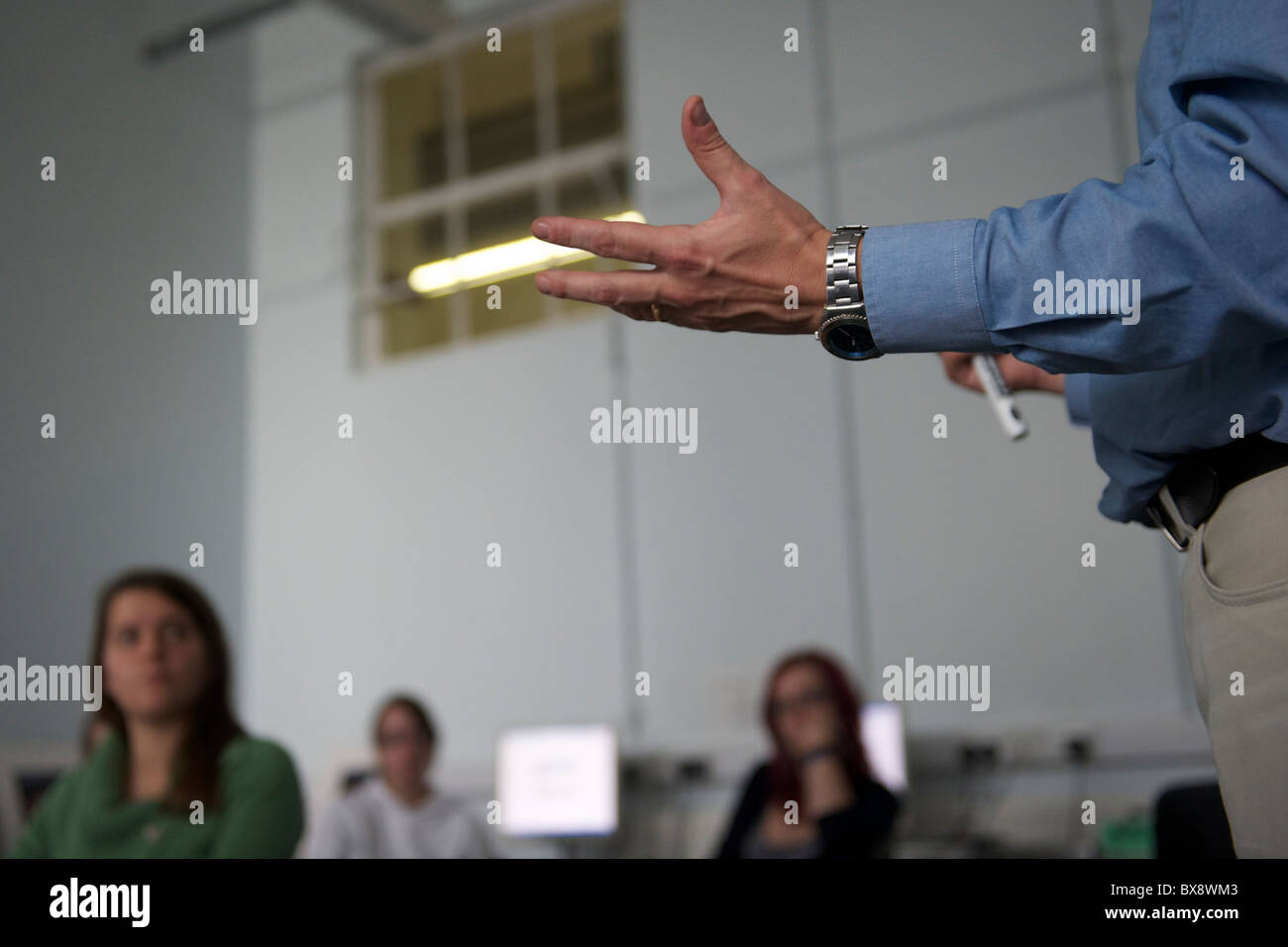 University students attend class Stock Photo - Alamy
