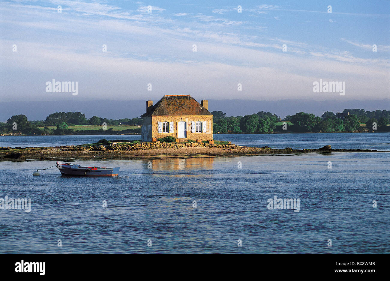France, Brittany, Morbihan, Etel river, St Cado Stock Photo - Alamy