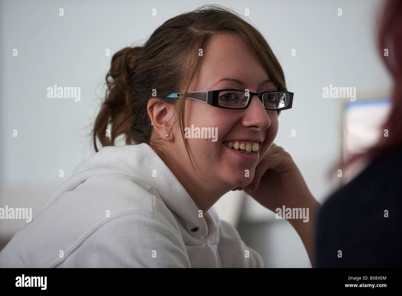 University students attend class Stock Photo - Alamy