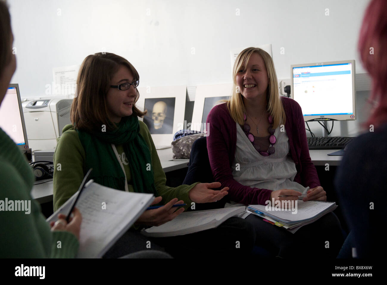 University students attend class Stock Photo - Alamy