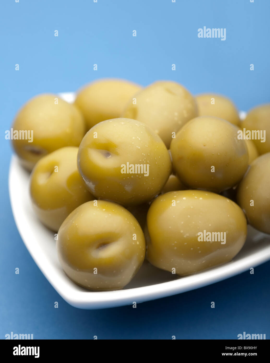 Green olive vegetable Stock Photo - Alamy
