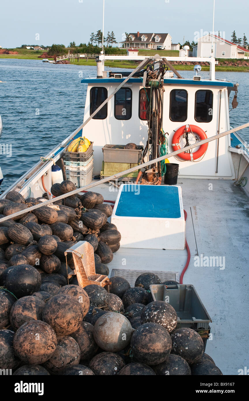 Malpeque, Prince Edward Island. Fishing boats in Malpeque Harbour Stock ...