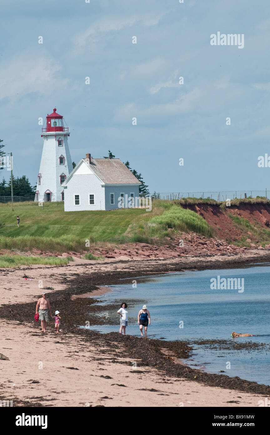 Panmure Island, Prince Edward Island. Panmure Head Lighthouse Stock ...