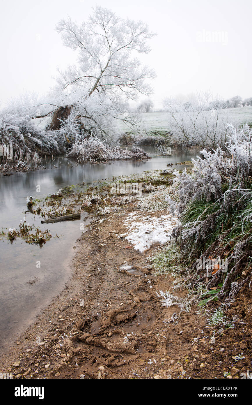 Winter River Landscape Stock Photo - Alamy