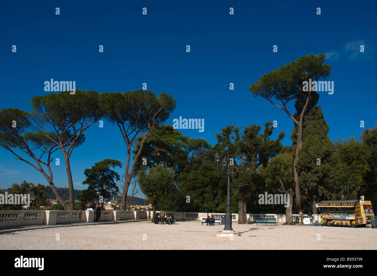 Piazza Napoleone I in Villa Borghese park Rome Italy Europe Stock Photo ...