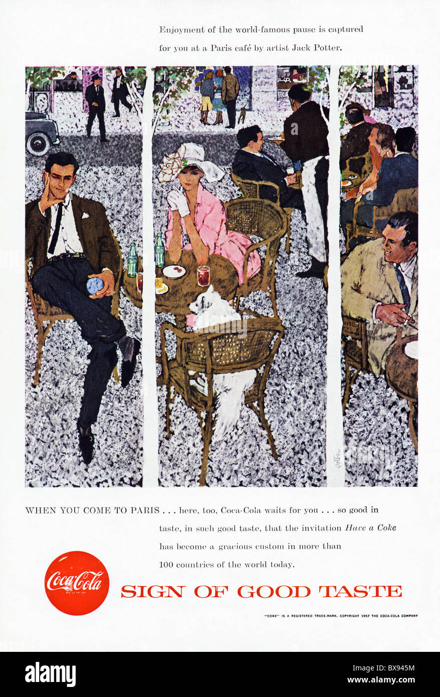 Advertisement of cafe Cut Out Stock Images & Pictures - Alamy