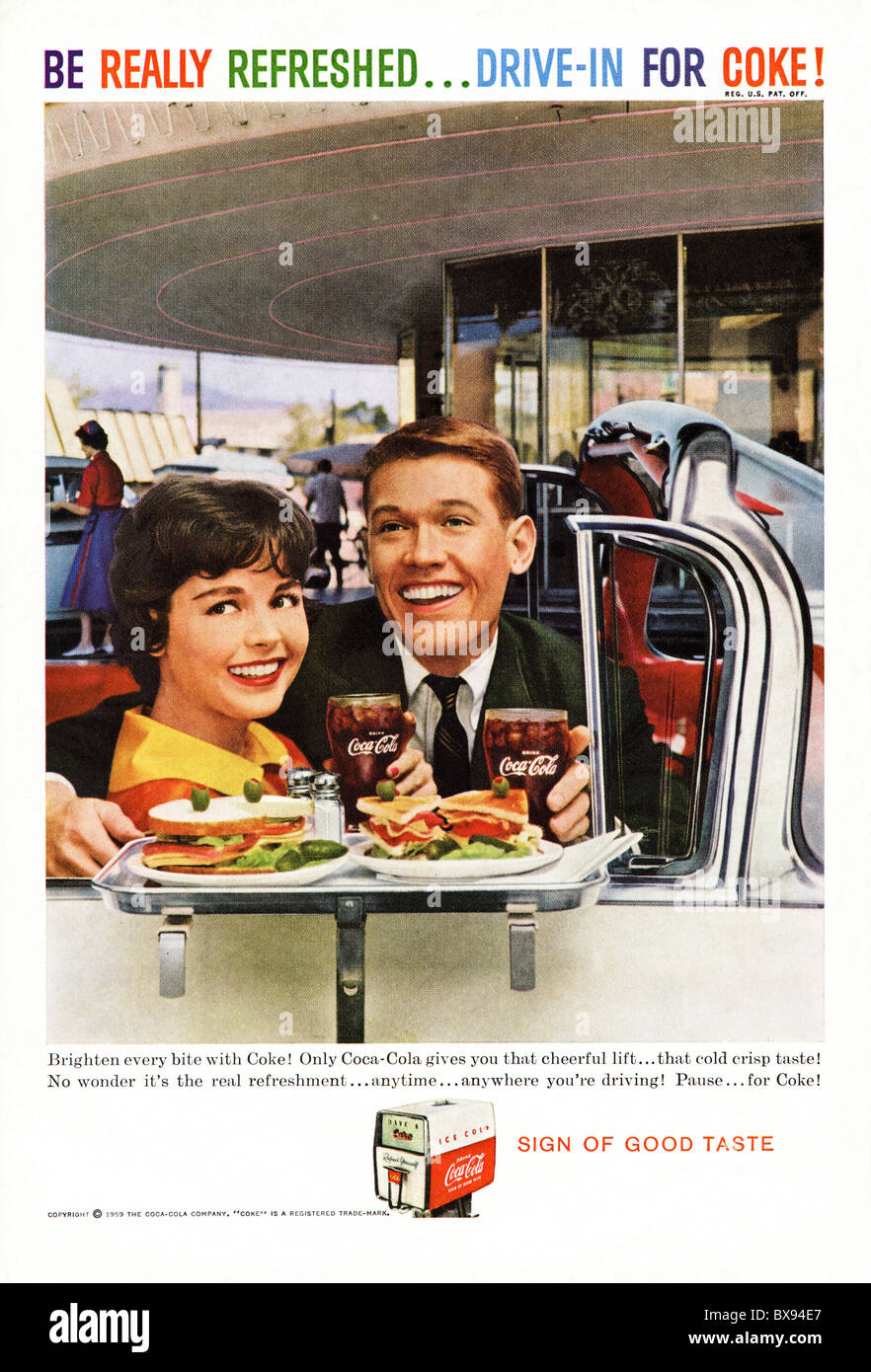 Coca cola advert hi-res stock photography and images - Alamy