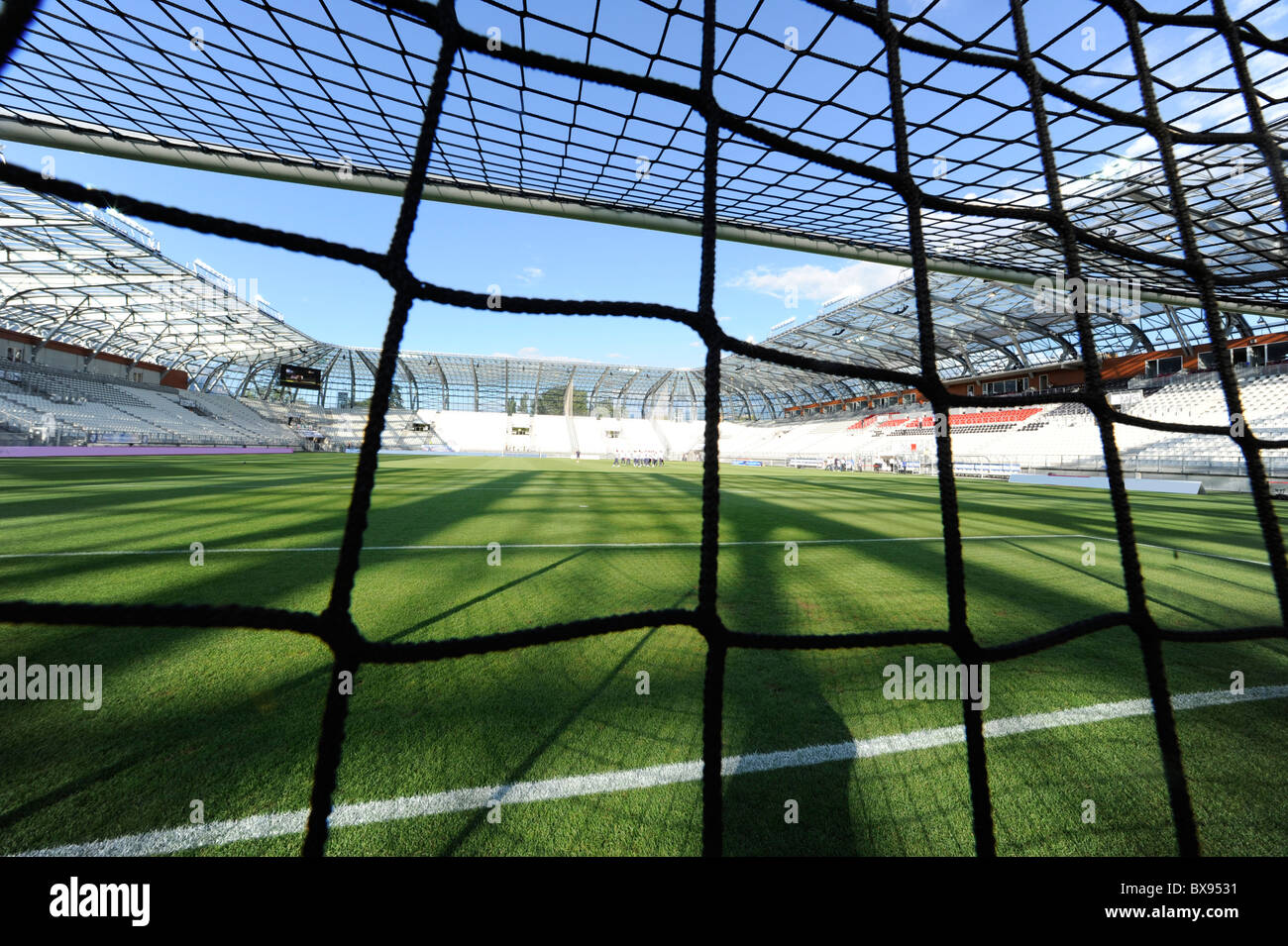 Soccer stadium empty Stock Photo - Alamy