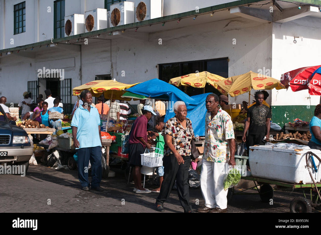 Kingstown market, St. Vincent & The Grenadines Stock Photo - Alamy