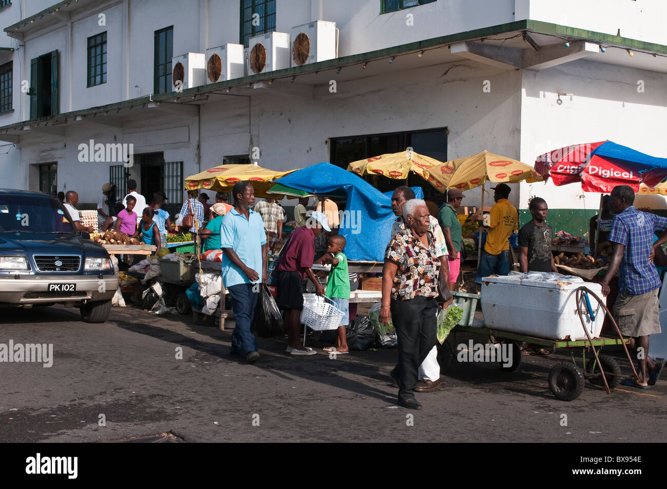 Kingstown market, St. Vincent & The Grenadines Stock Photo - Alamy