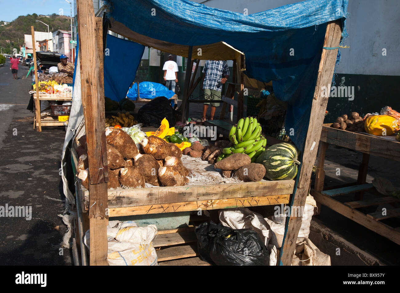 Kingstown market, St. Vincent & The Grenadines Stock Photo - Alamy