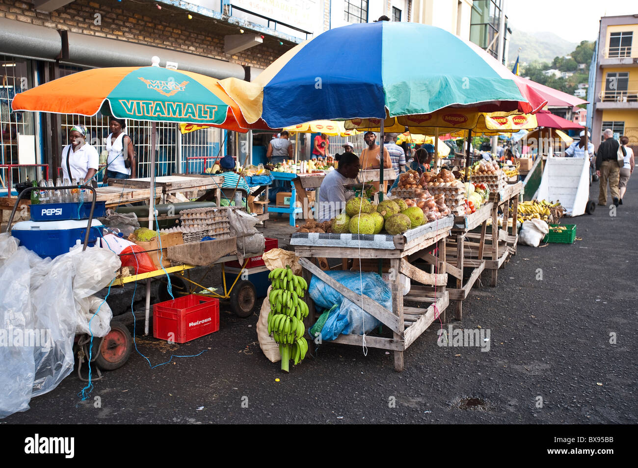 Kingstown market st vincent grenadines hi-res stock photography and ...