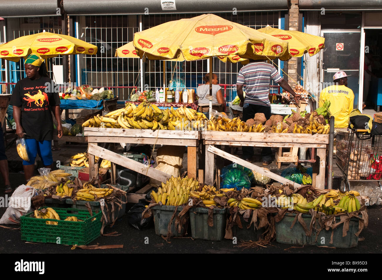 Kingstown market, St. Vincent & The Grenadines Stock Photo - Alamy