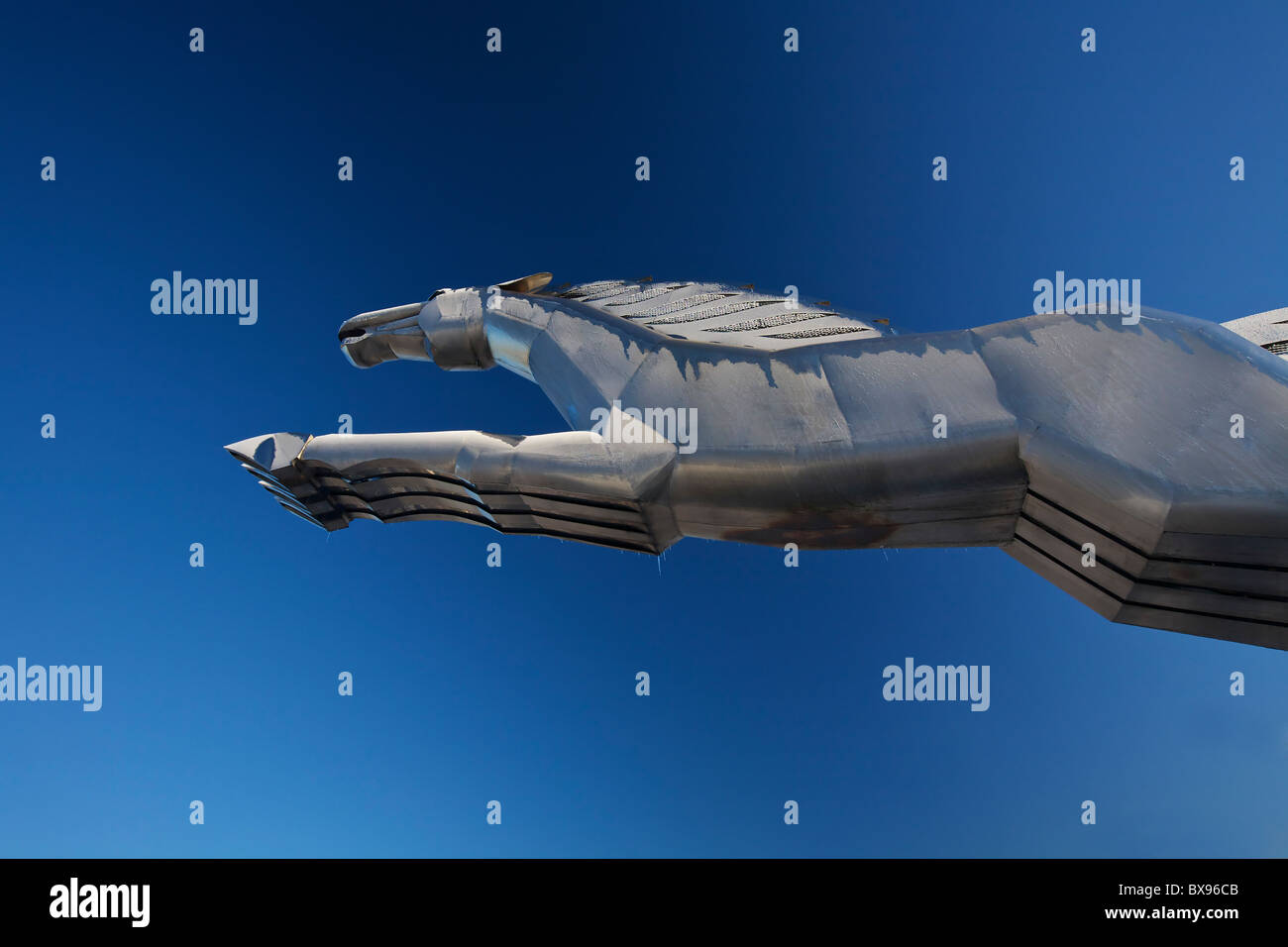 Statue of Sleipnir Odins eight legged horse Wednesbury West Midlands ...