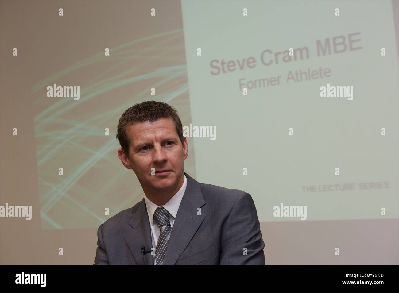 Gold medalist Steve Cram delivered a lecture as part of De Montfort ...