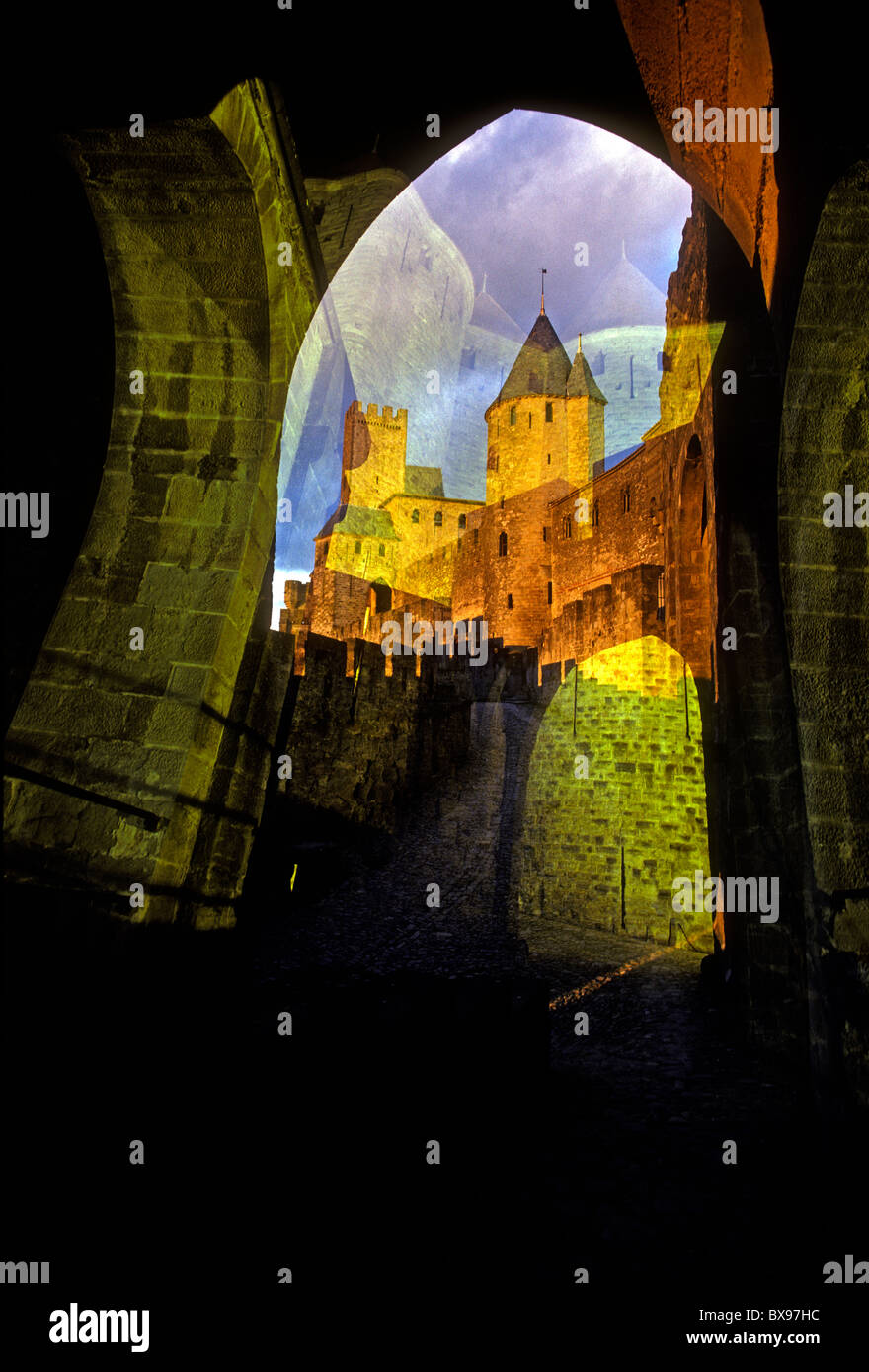 Narbonne Gate, Porte Narbonnaise, military fortress, Cathar Wars ...