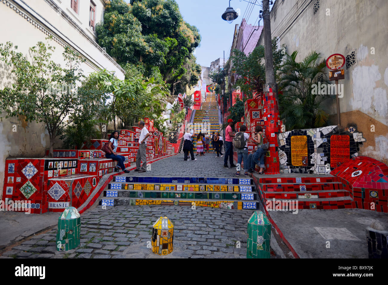 Escadaria Selaron, Rio de Janeiro, Brazil Stock Photo - Alamy