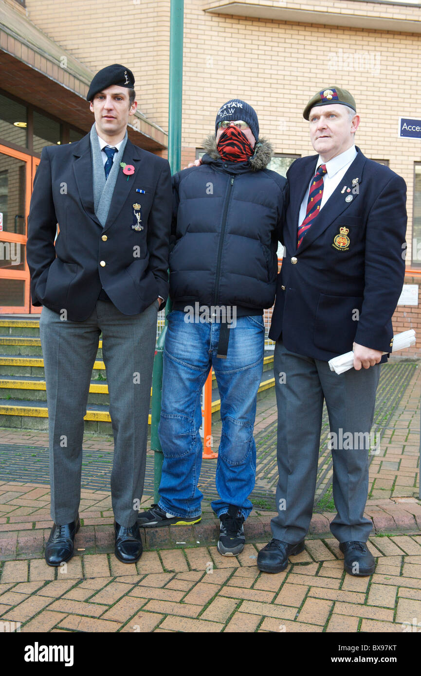 English Defence League (EDL) supporters gather in support of leader ...