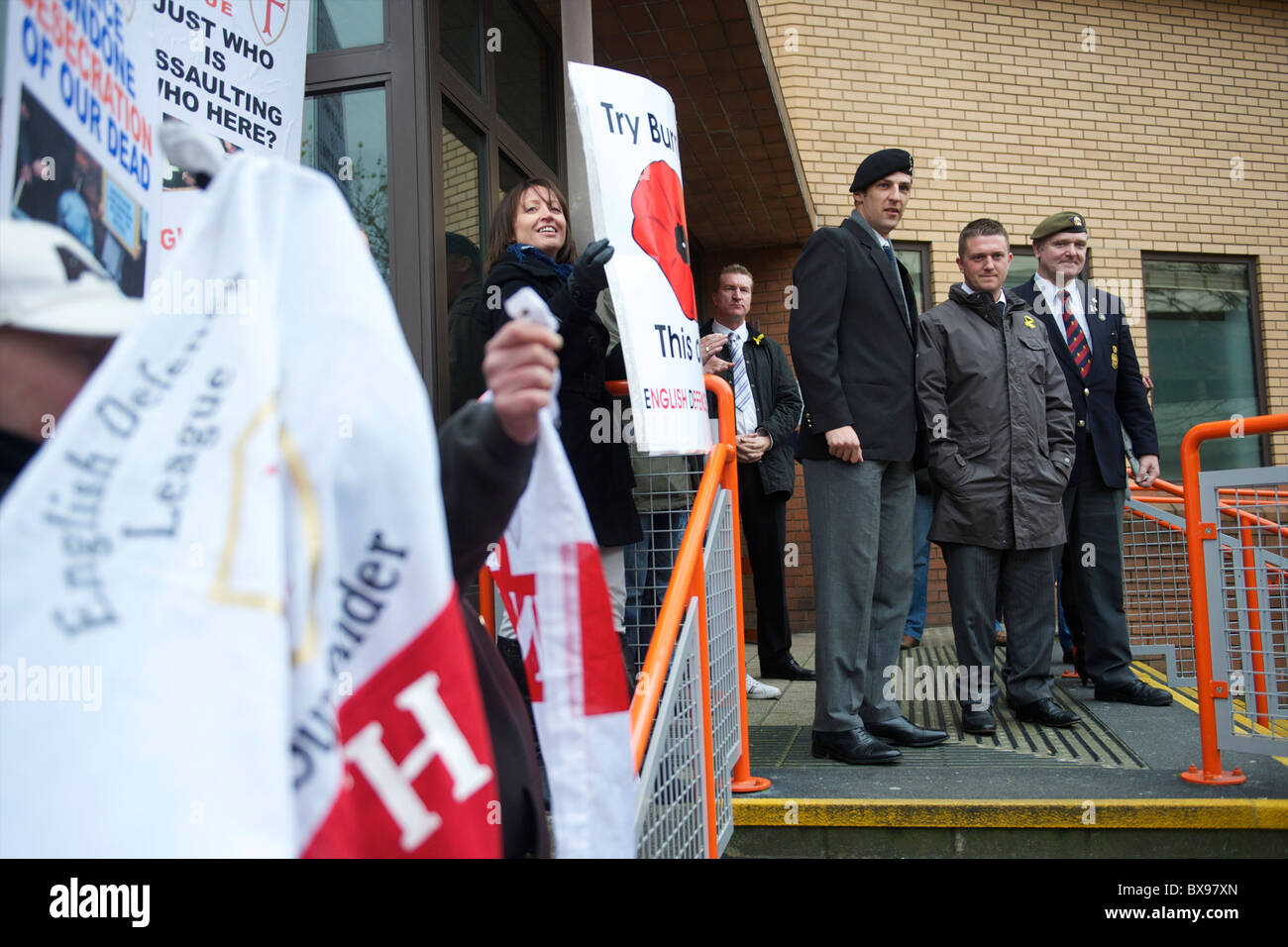 English Defence League (EDL) leader Tommy Robinson, also known as ...