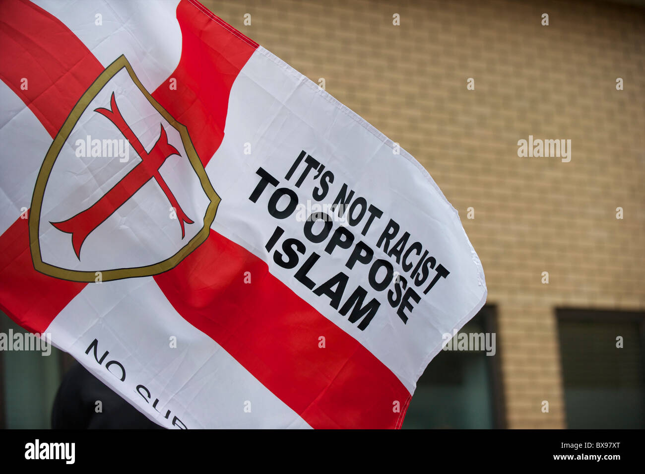 English Defence League (EDL) supporters gather in support of leader ...