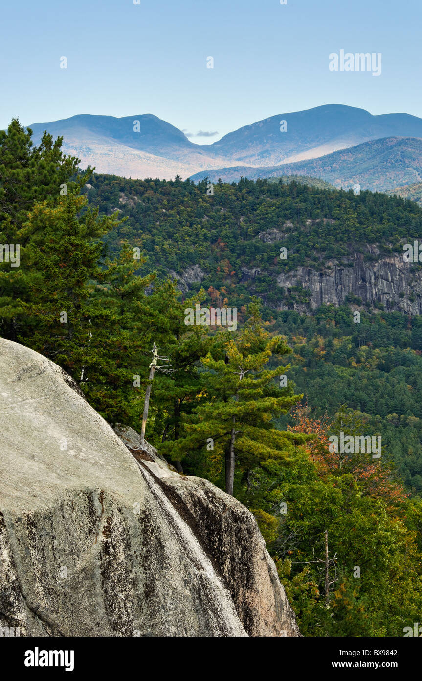 View of Mountains from Cathedral Ledge in Echo Lake State Park near ...