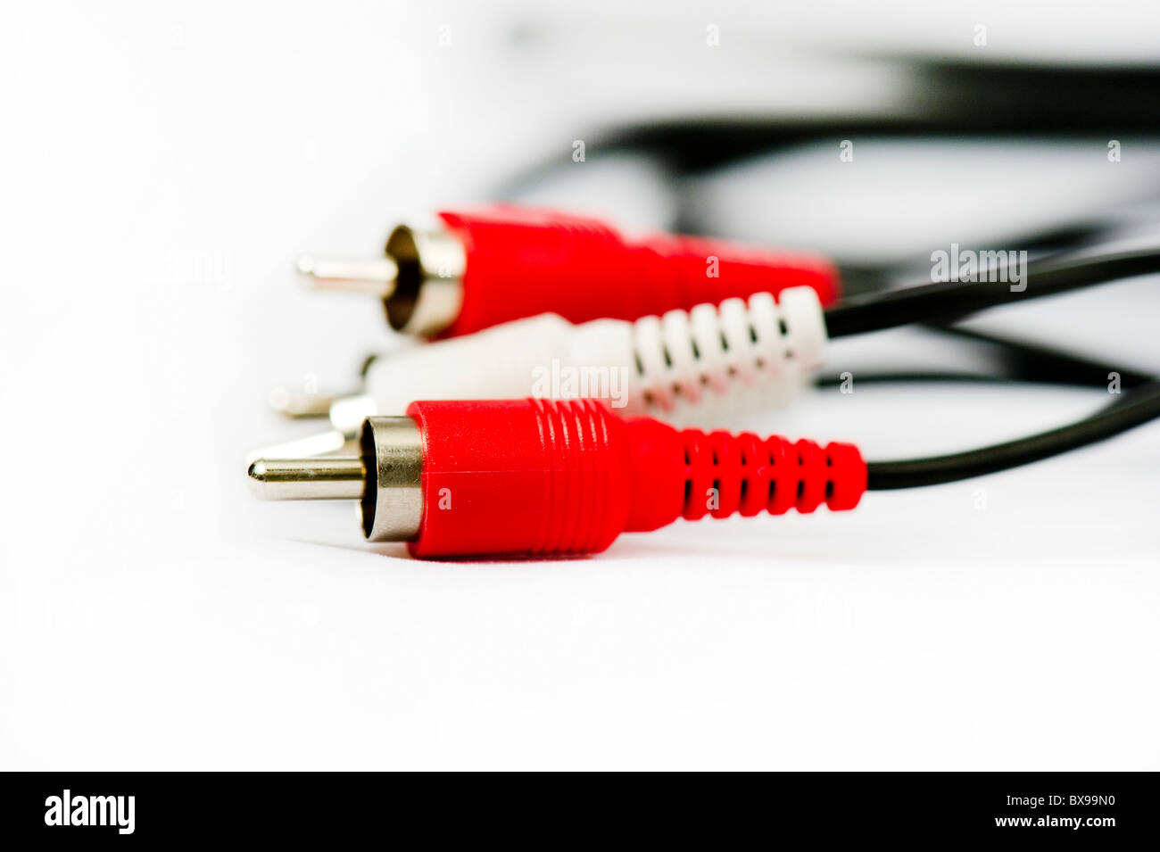 Computer wires on a white background Stock Photo - Alamy