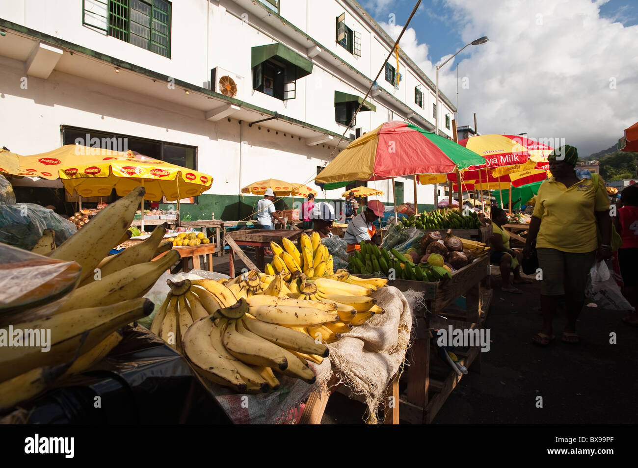 Kingstown st vincent bananas hi-res stock photography and images - Alamy