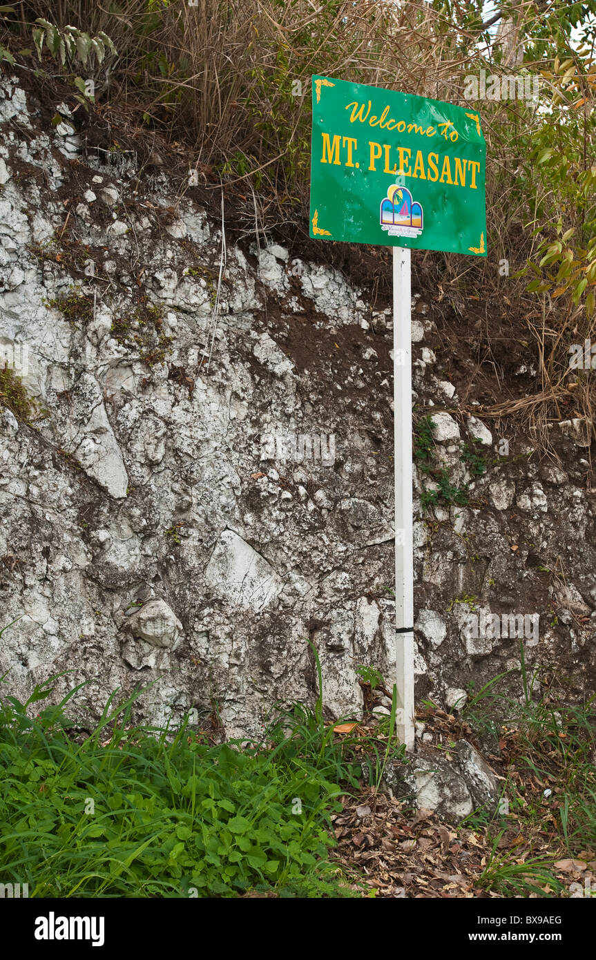 Caribbean road sign hi-res stock photography and images - Alamy