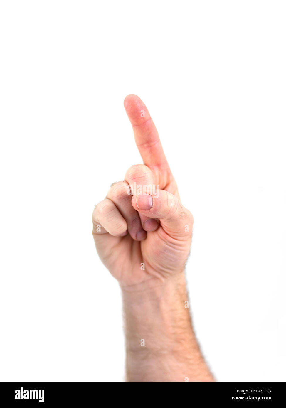 A hand isolated against a white background Stock Photo - Alamy