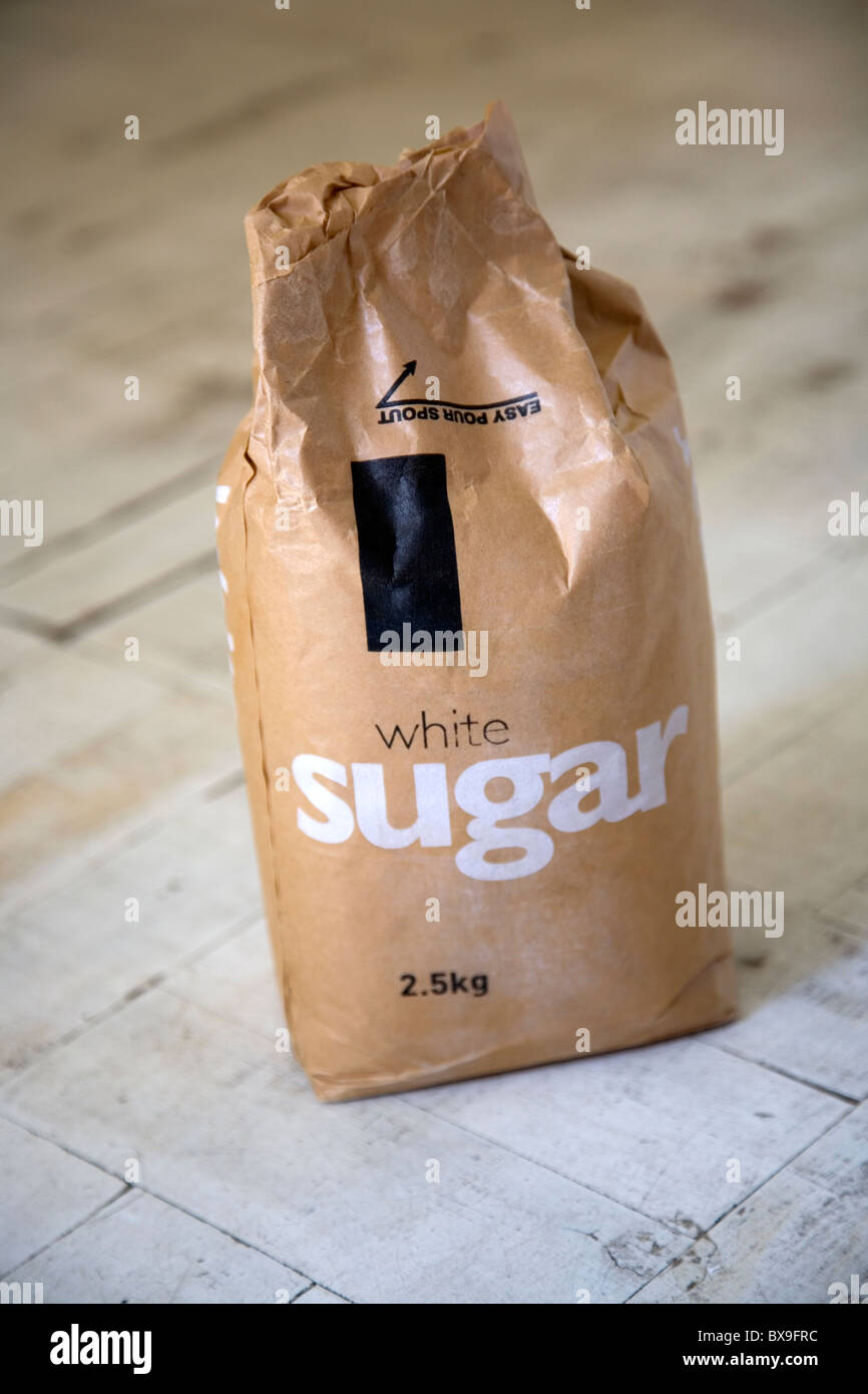 White Sugar Bag Stock Photo - Alamy