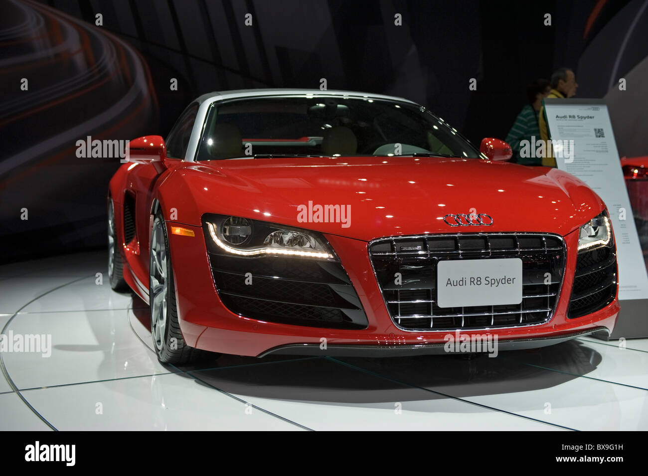 Audi R8 Spyder at the 2010 LA Auto Show in the Los Angeles Convention ...