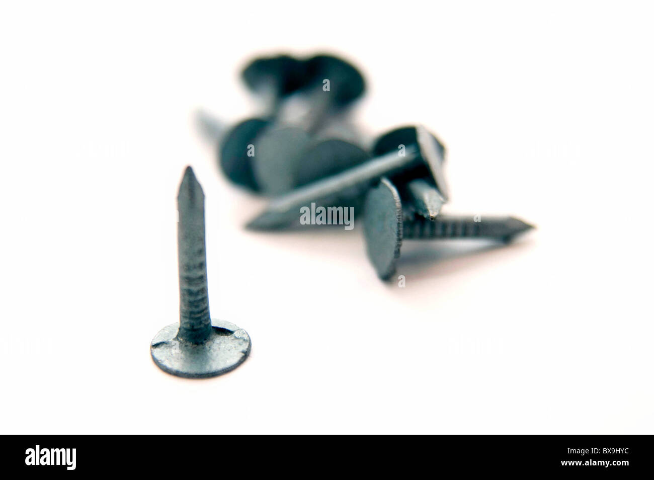 Cutout of metal pins Stock Photo - Alamy