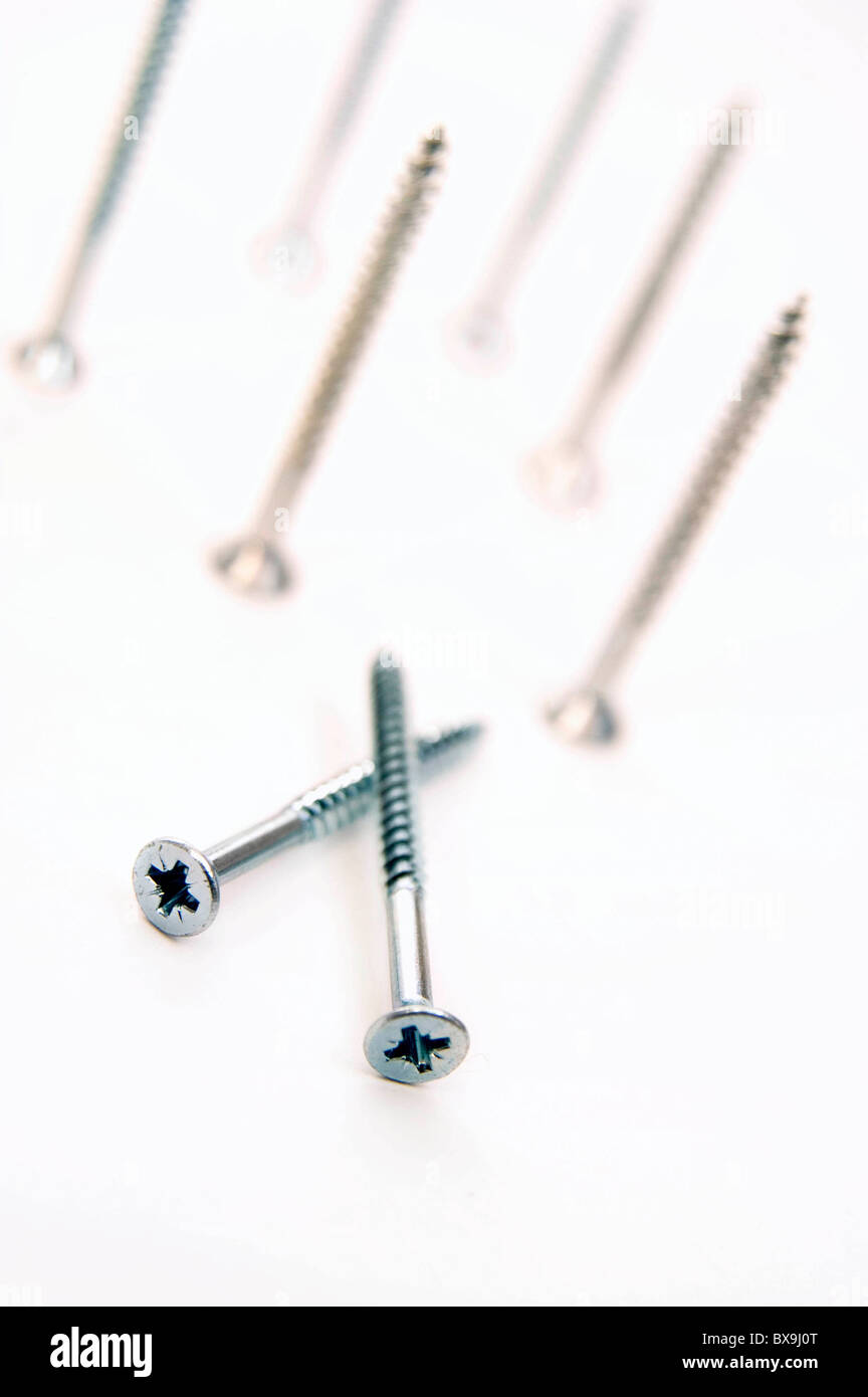 Cutout detail of Philips screws Stock Photo - Alamy