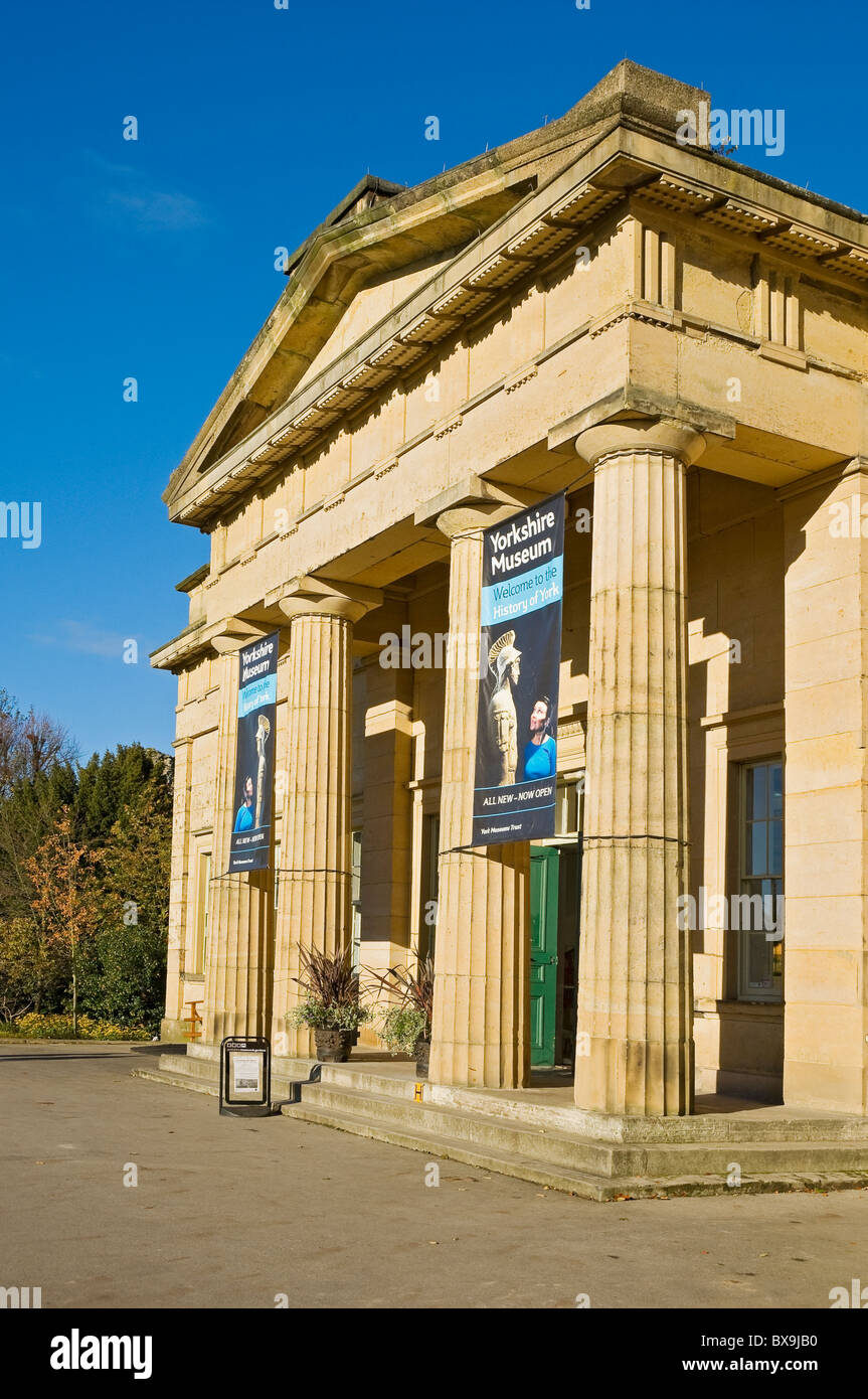 Entrance to the Yorkshire Museum, Museum Gardens, York, North Yorkshire ...