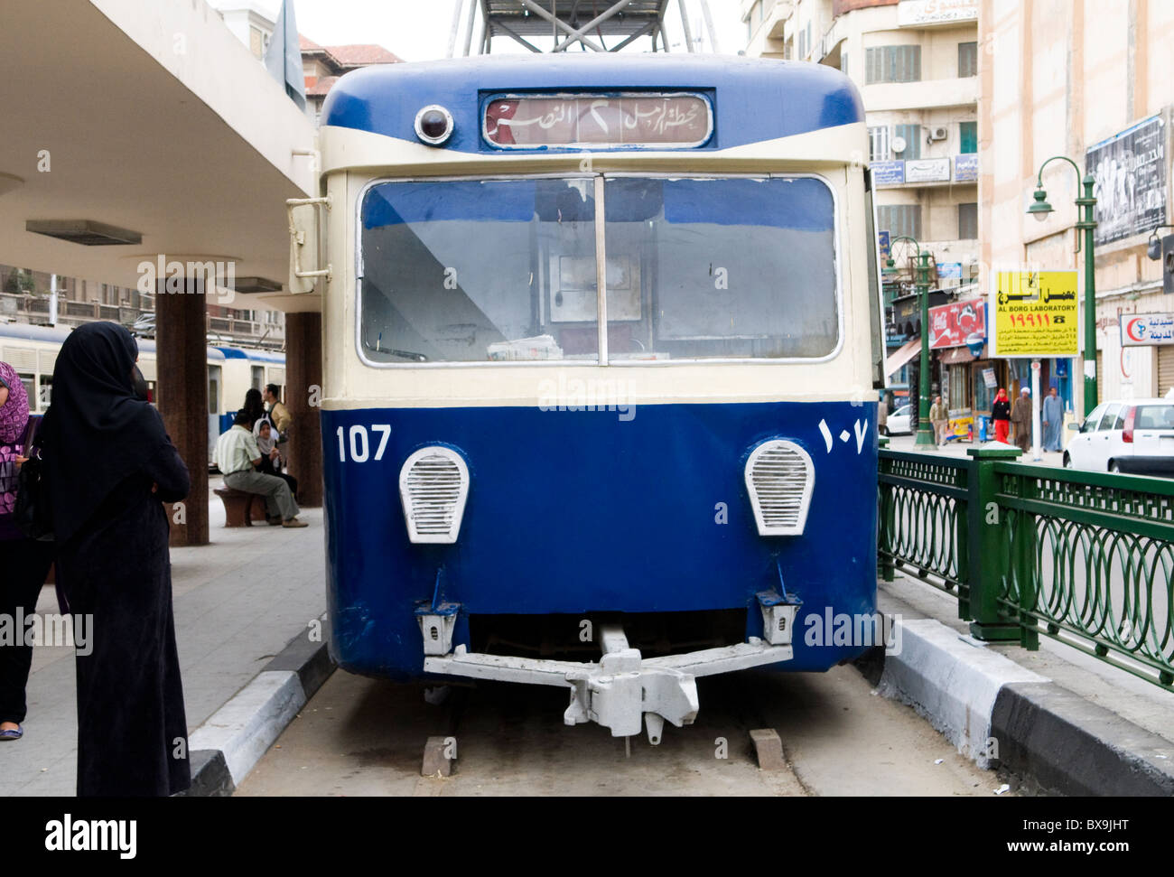 The tram in Alexandria, Egypt Stock Photo - Alamy