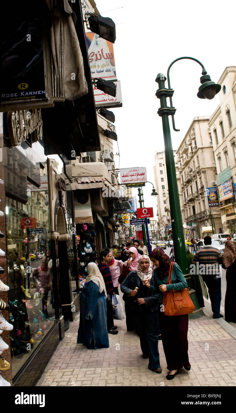 A main shopping street in downtown Alexandria Stock Photo - Alamy