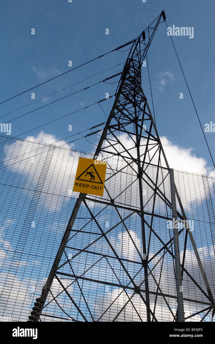 Power Pole and power lines Stock Photo - Alamy