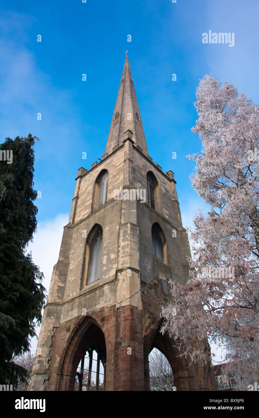 St. Andrew`s Church spire, Worcester, Worcestershire, England, UK Stock ...