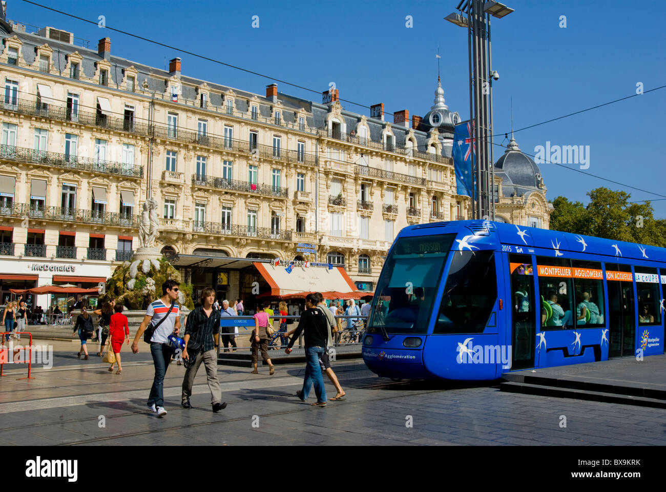 Montpellier, Place De La Comedie Stock Photo - Alamy