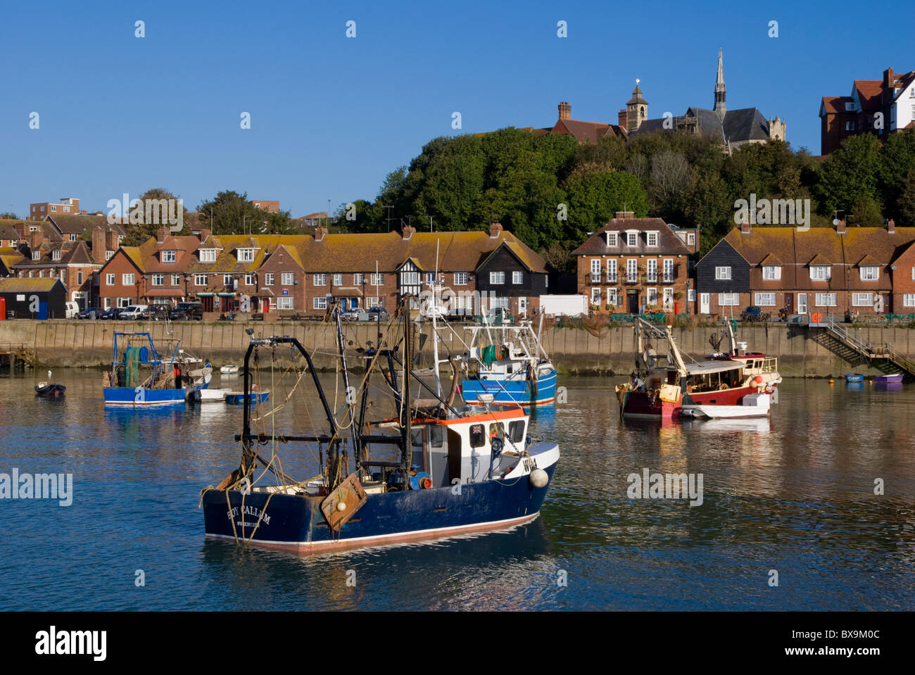 Folkestone harbour fishing boats hi-res stock photography and images ...
