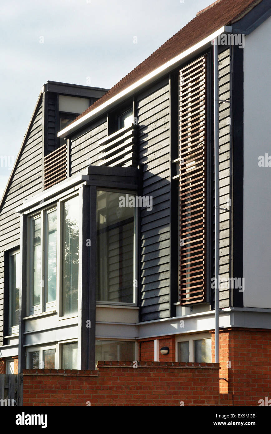 Contemporary housing on the Newhall development Harlow Essex UK Stock ...