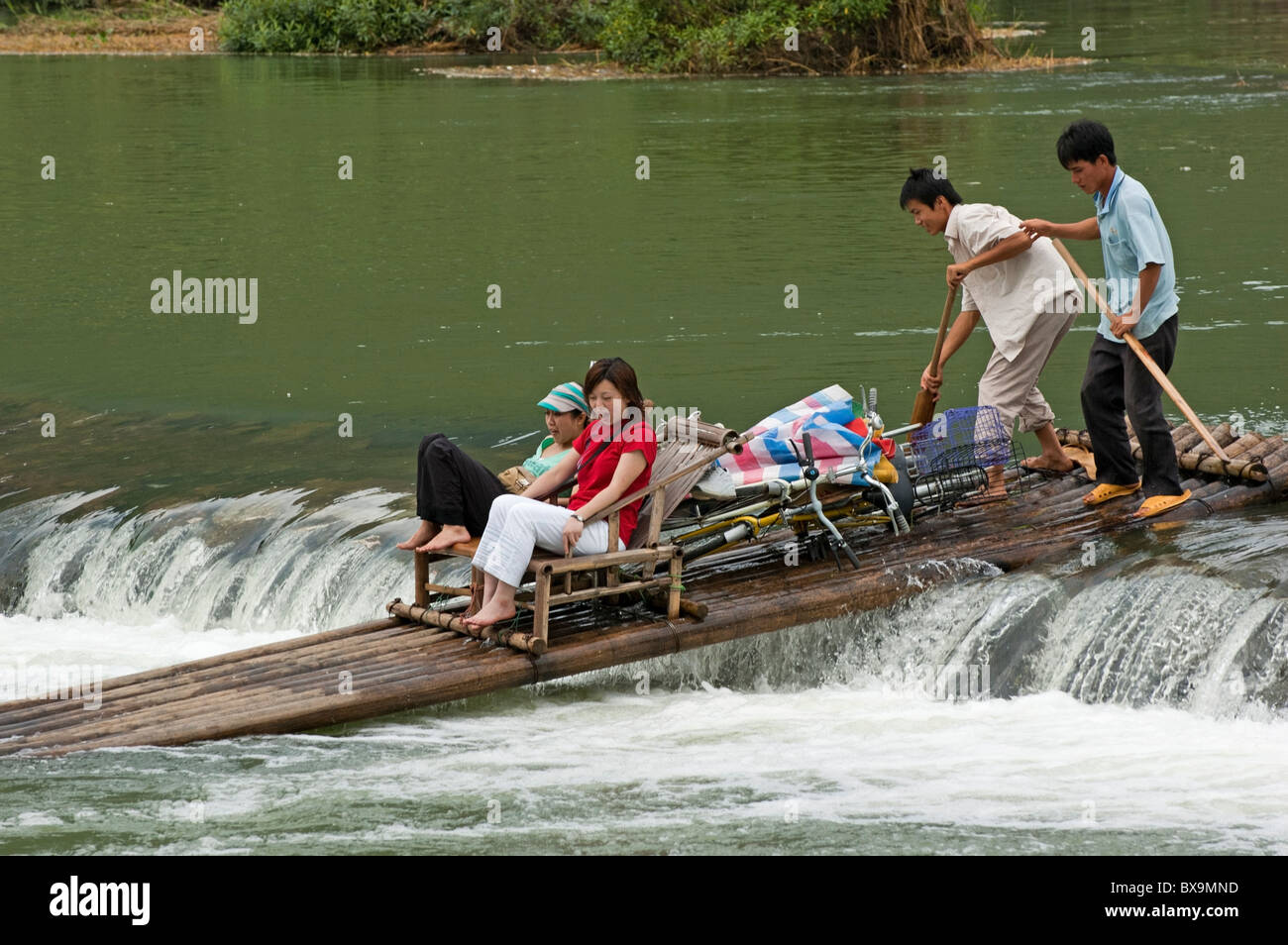 Chinese tourist on a raft hi-res stock photography and images - Alamy
