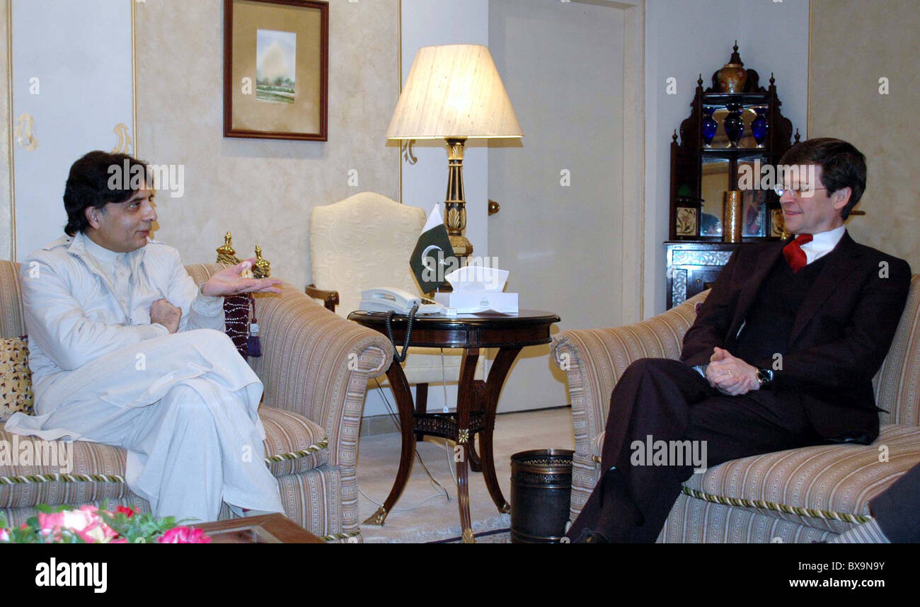 Muslim League-N leader Ch.Nisar Ali Khan in meeting with British High ...