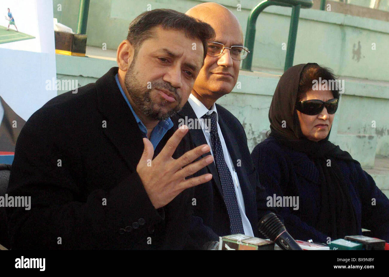 Tennis Federation President, Kaleem Imam addresses press conference at ...